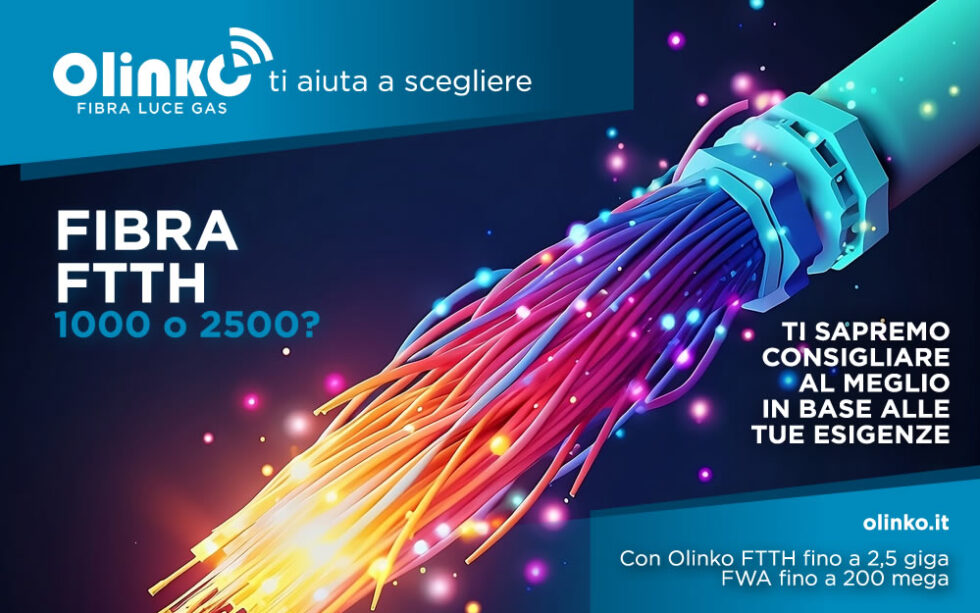 Fibra FTTH 1000 o 2500? Quale scegliere? - Olinko - Connessione ...